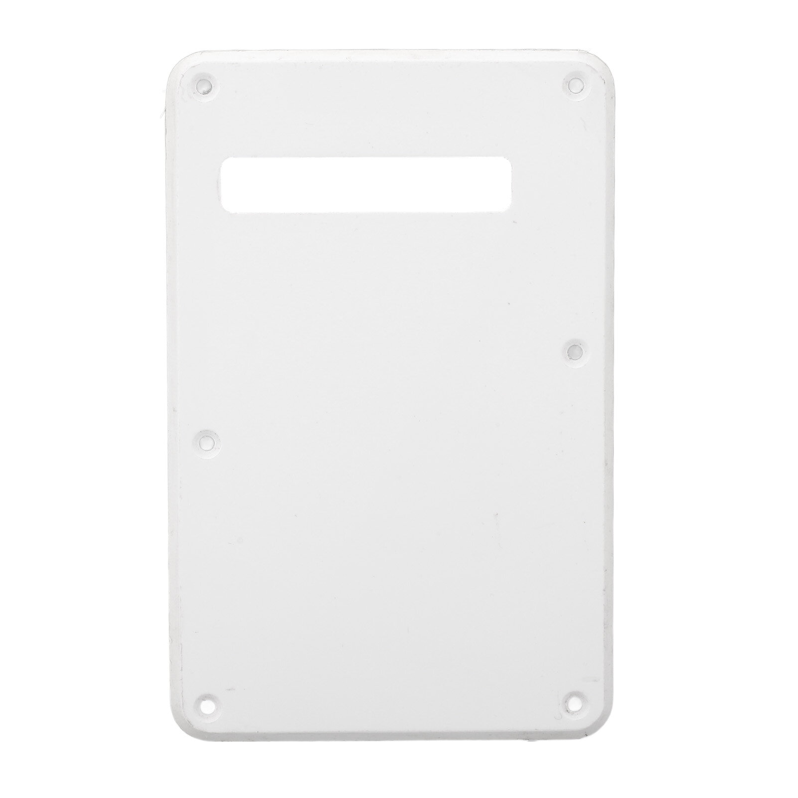 Guitar Back Plate Scratch Resistant Electric Tremolo Cavity Cover Backplate for ST SQ White