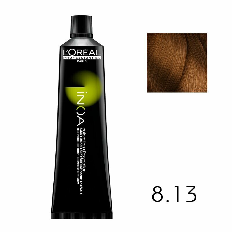 L'OREAL Inoa Крем-краска оттенок 8.13 (светлый блондин интенсивно пепельный)
