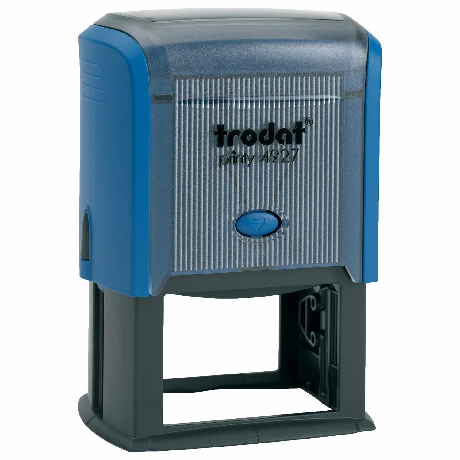 Оснастка для штампа Trodat размер оттиска 60х40 мм, синий, 4927, подушка в комплекте 53117