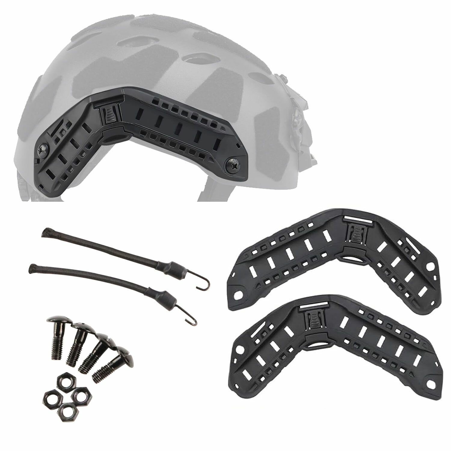 Рельсы для шлема FAST тактического крепёж нейлоновое волокно