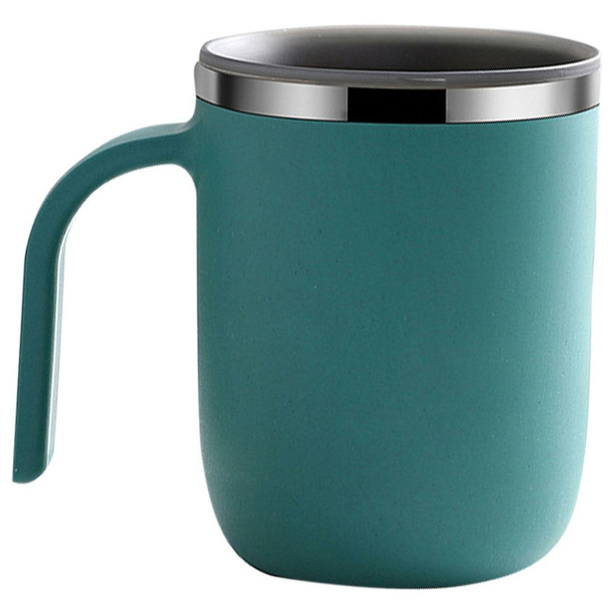 Кружка для кофе из нержавеющей стали, металлические кружки для питья, двойные стенки, термокружки с крышкой для офиса и дома