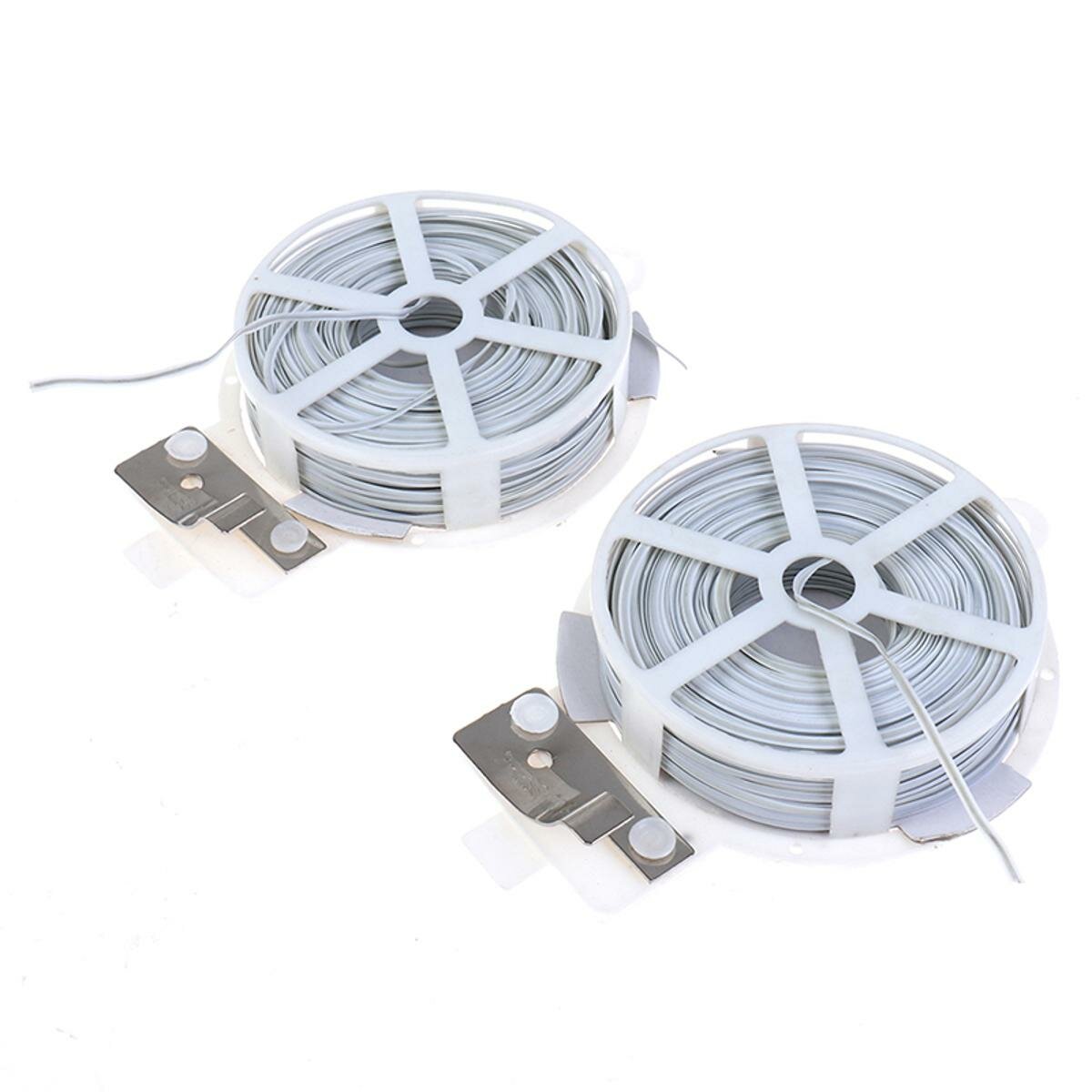 1 шт (50 м) белая многофункциональная прочная садовая стяжка-закрутка для растений с покрытием