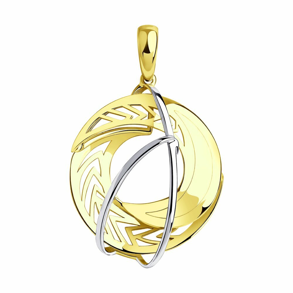 Подвеска, желтое золото, 585 проба