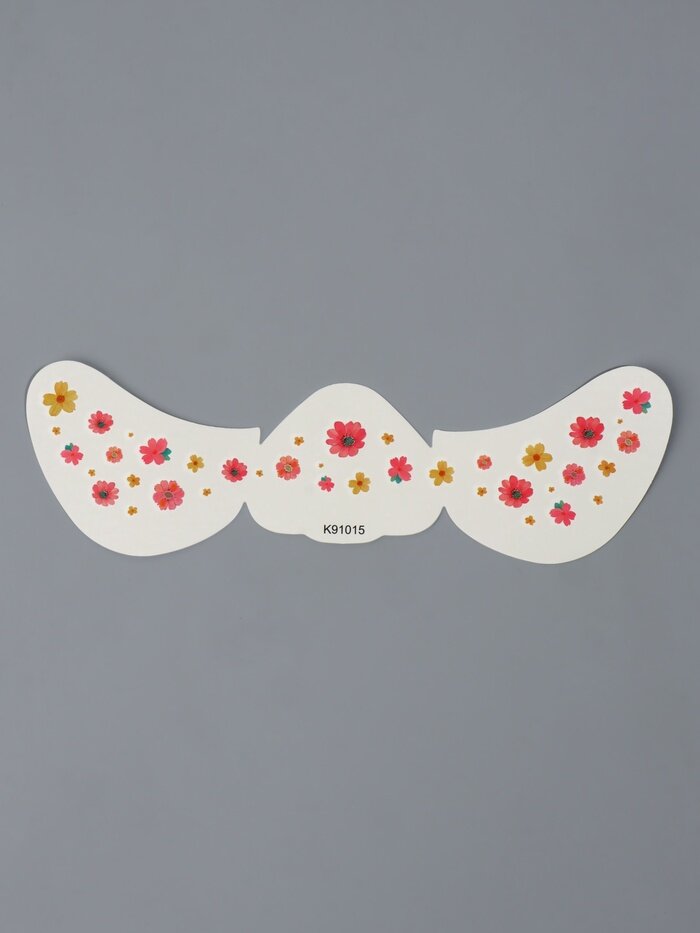 Переводная тату для лица и тела Веснушки. Цветы, розовый, 2 шт.