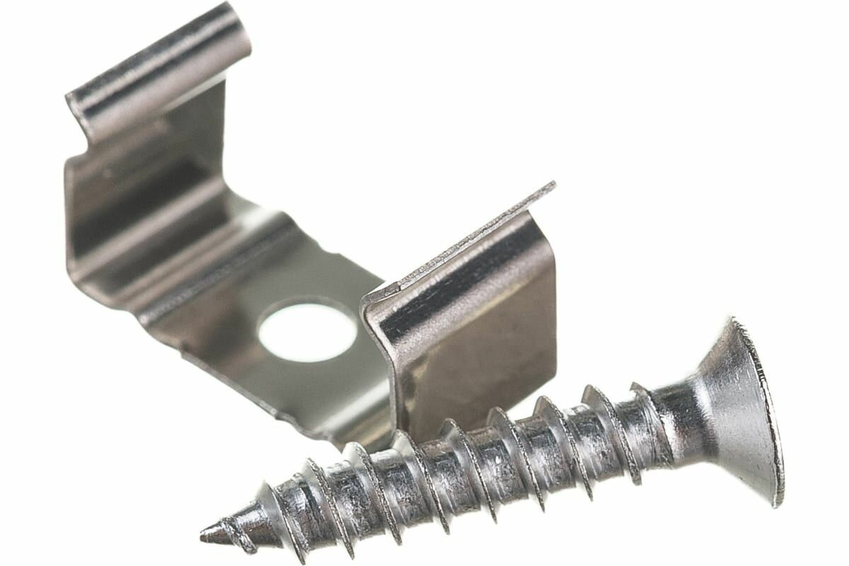 Скоба крепления General для профиля 7х14 GAL-7-14-C-IP20 10 штук (длина 14мм ширина7мм)