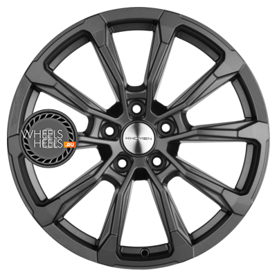 Диск автомобильный литой Khomen Wheels KHW1808 (Jac/Москвич 3) 18x7.5 5x108 et40 dia54.1 Gray