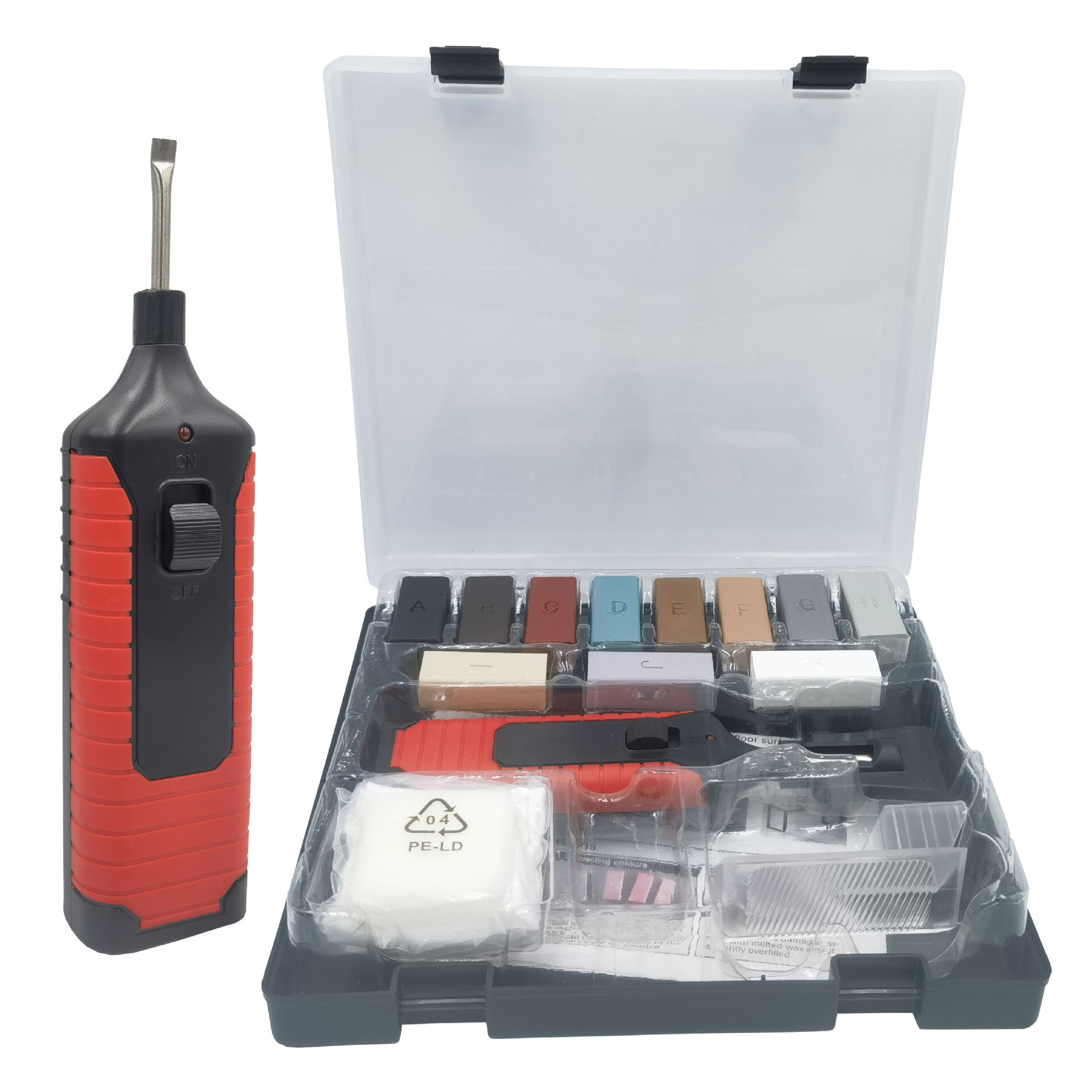 Набор для ремонта керамической, гранитной, мраморной плитки и фарфора. Набор для реставрации сколов мебели и ламината