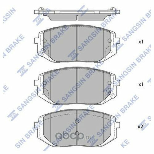 Колодки тормозные hyundai tucson 21- перед. Hi-Q SP4479