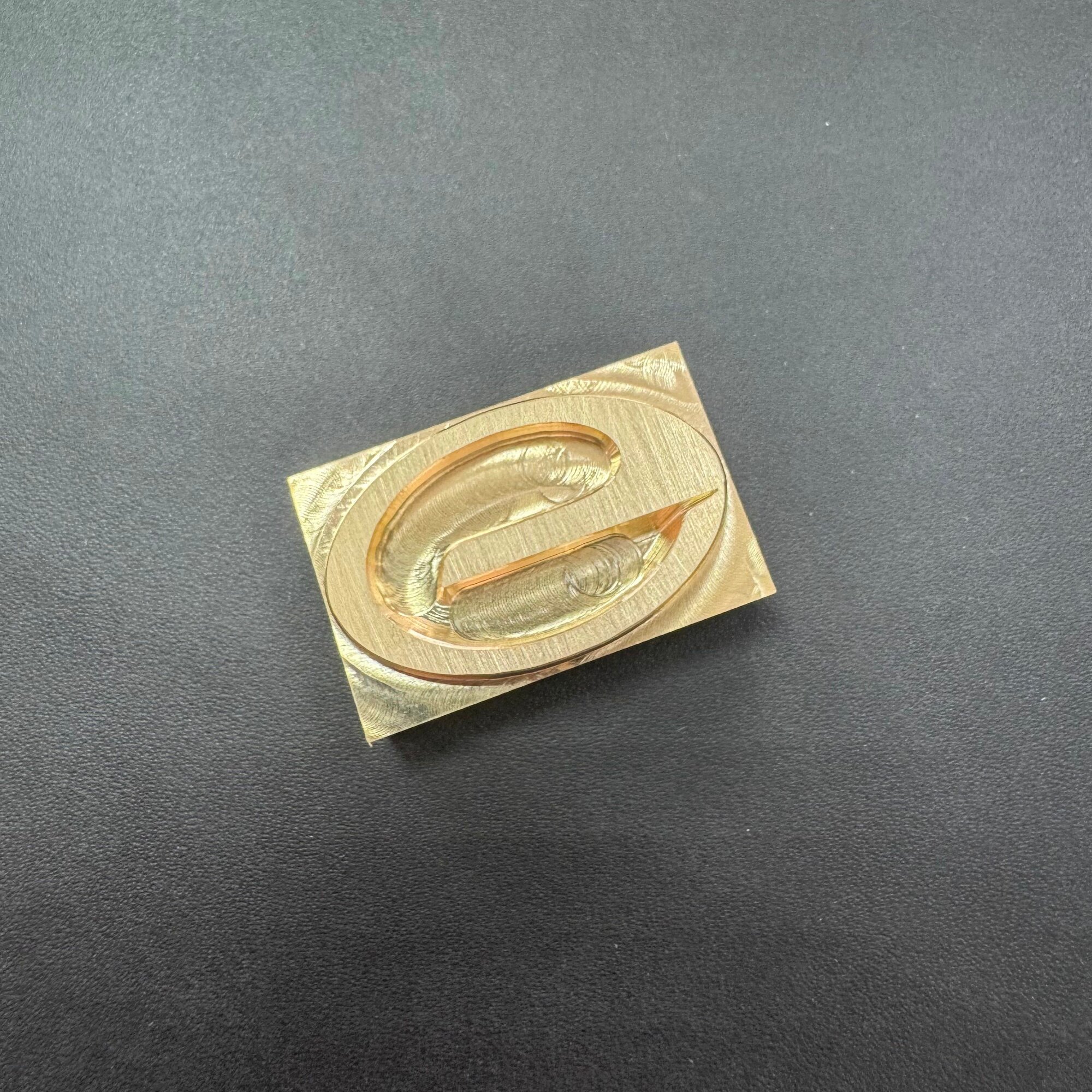 Клише для тиснения кожи, бумаги, фанеры. Логотип GAC. Латунь