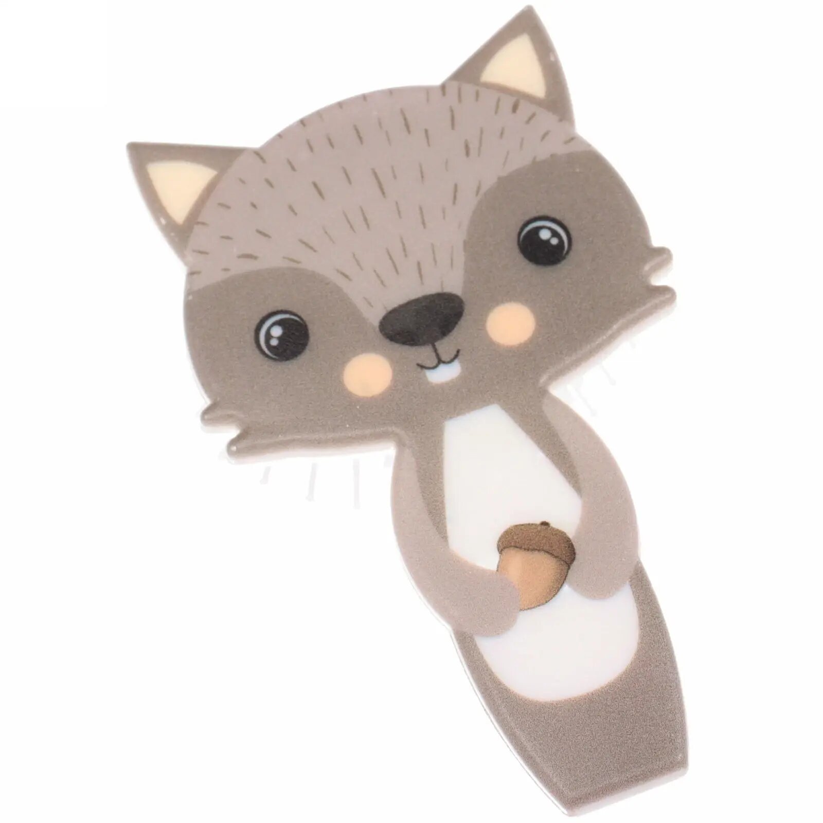 Массажная расческа детская «Zverushka» бурундучок, 7x13 см, пластик, в коробке