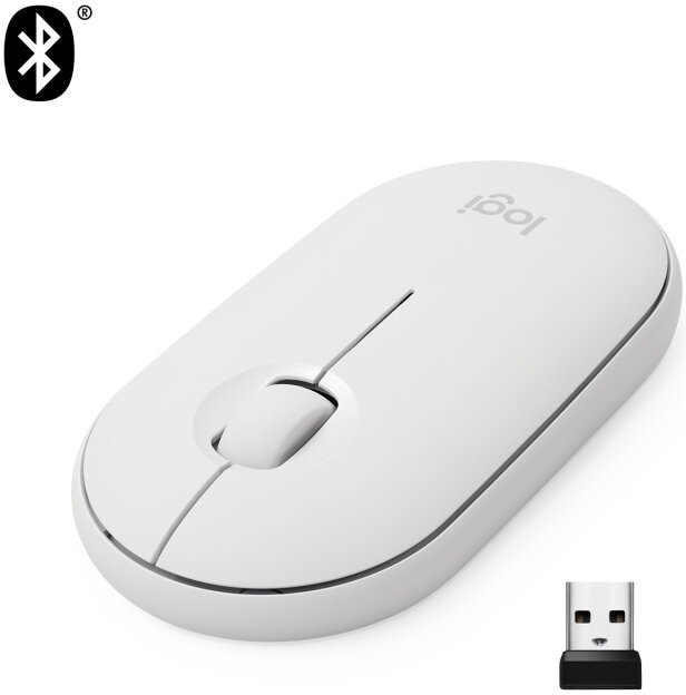 Logitech Pebble M350 Off White (910-005541) — фото 1