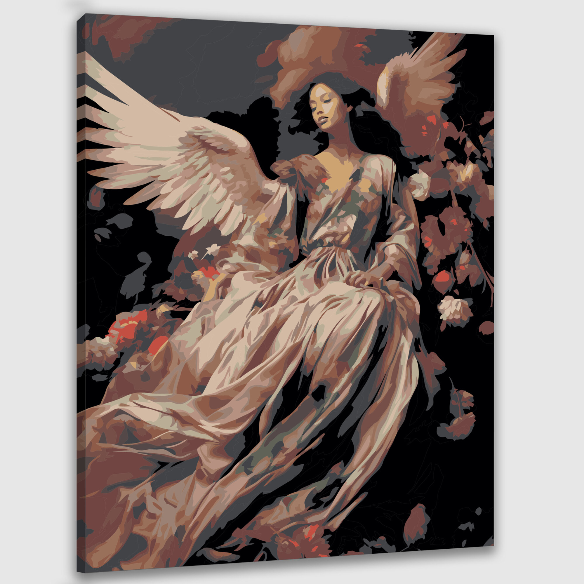 Картина по номерам 40x50 см, цифровая иллюстрация, фрески, итальянский Ренессанс, мифическая сцена, боги, богини