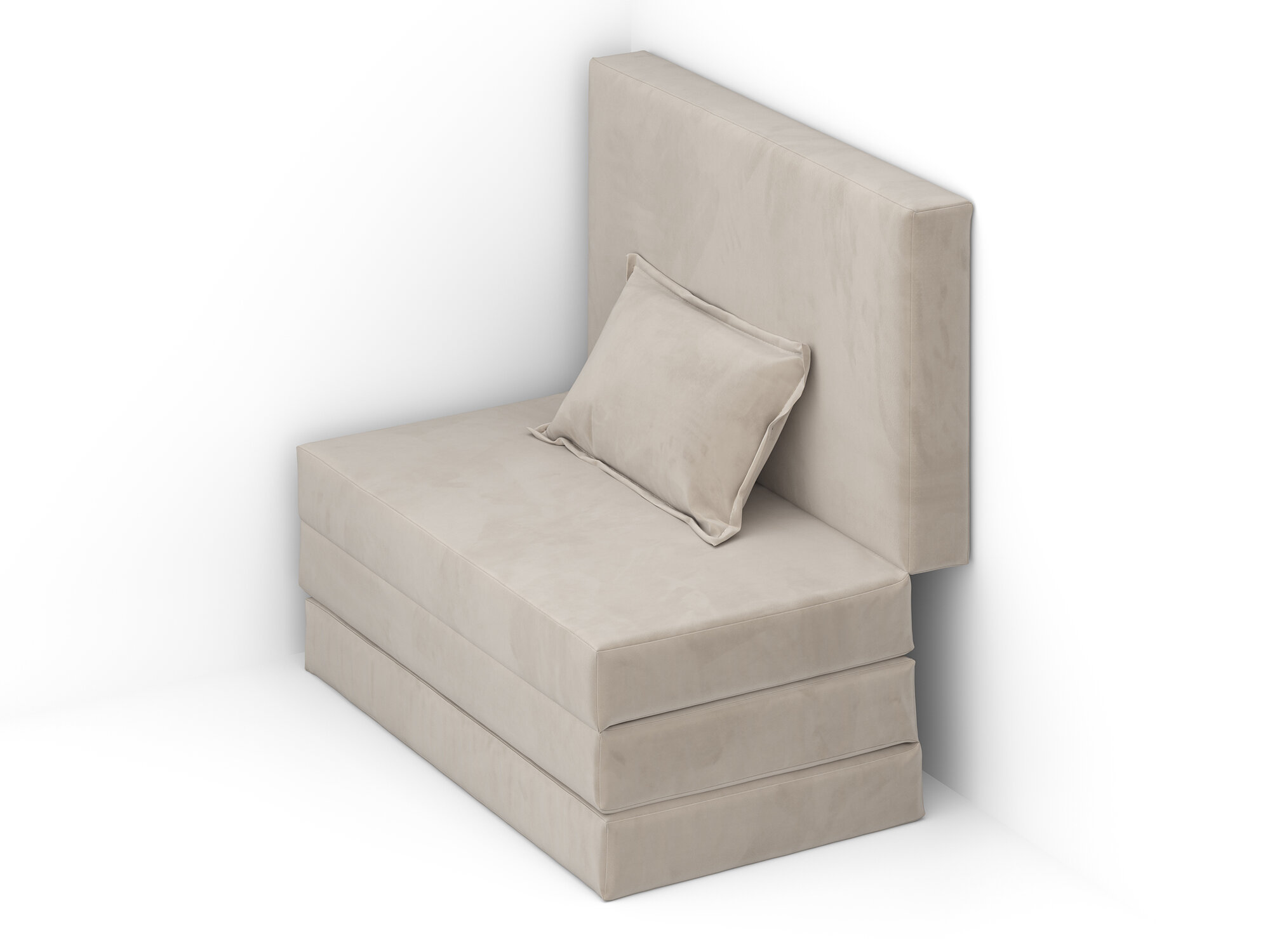 Матрас складной с подушкой , Кресло-кровать , матрас , пуф - трансформер negga lite