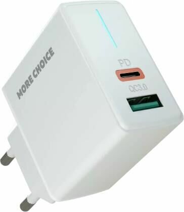 Зарядное устройство More Choice для телефона NC61 1USB 1USB-C 3.0A PD