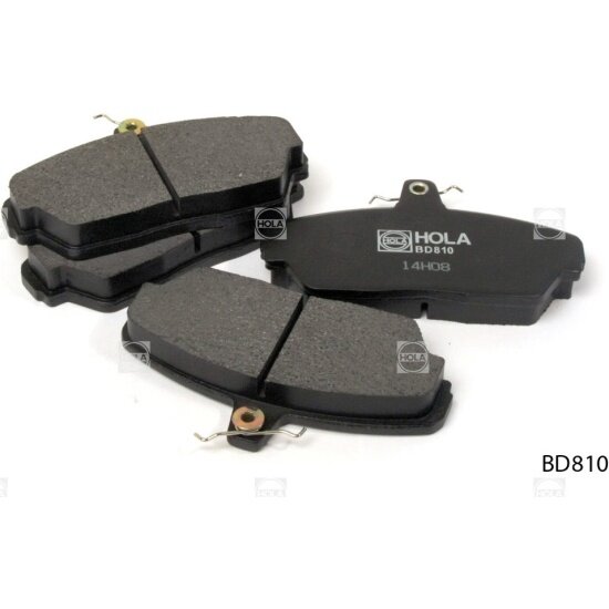 Колодки тормозные передние Hola для GAZ Volga (3102-3110), Gazelle (2705-3302), Sobol, 4 шт, BD810