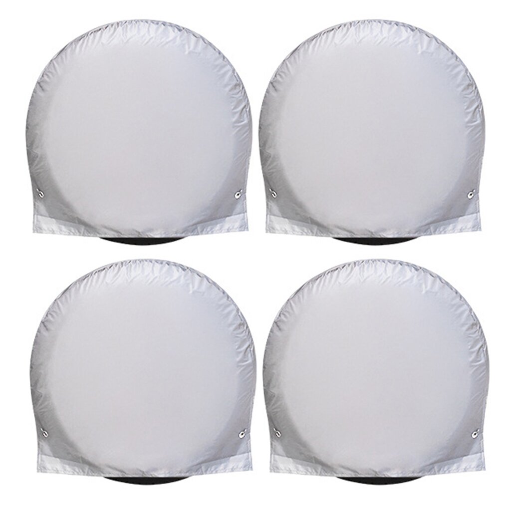 Специнструмент для авто, Универсальный чехол для запасного колеса с отверстием - серебряный - 27-29 дюймов, 4 шт, 4 шт.