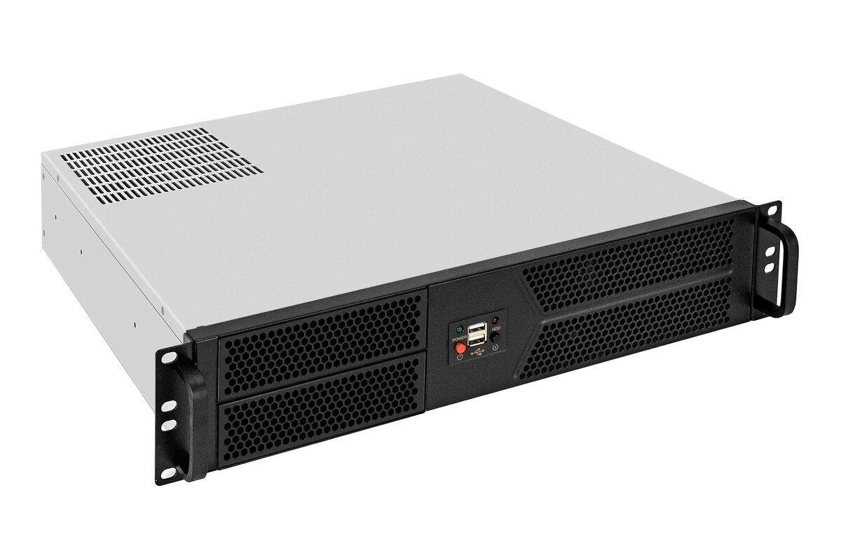 Серверный корпус ExeGate Pro 2U400-04 (RM 19", высота 2U, глубина 400, БП 400ADS, 2*USB)