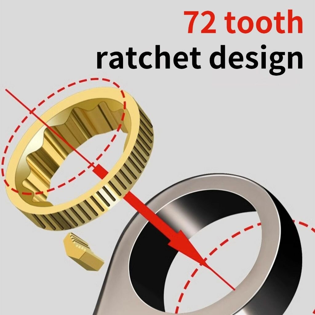 (1 шт.) Автоматический двусторонний гаечный ключ двойного назначения - 7 мм