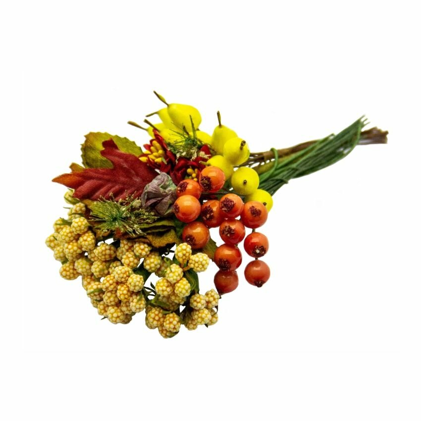 Декоративные букетики Рукоделие "Фрукты и ягоды", пластик, 5 шт