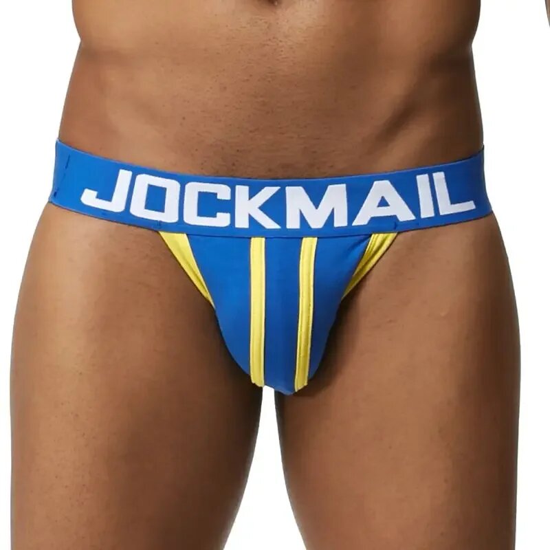 Мужские стринги JOCKMAIL синие XXL, JM217BLUE