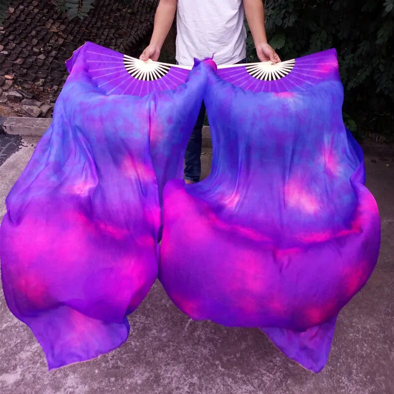 Шелковые веера для танца живота Dancer's Vitality S, Розовый, Розовый