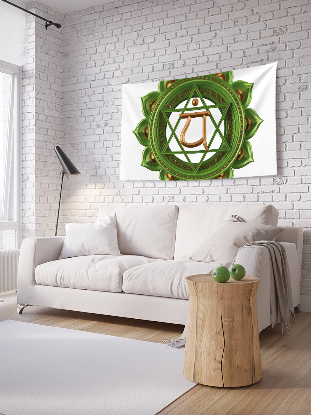 Фотопанно на стену горизонтальный постер 100х150 "Обозначение чакры", JoyArty