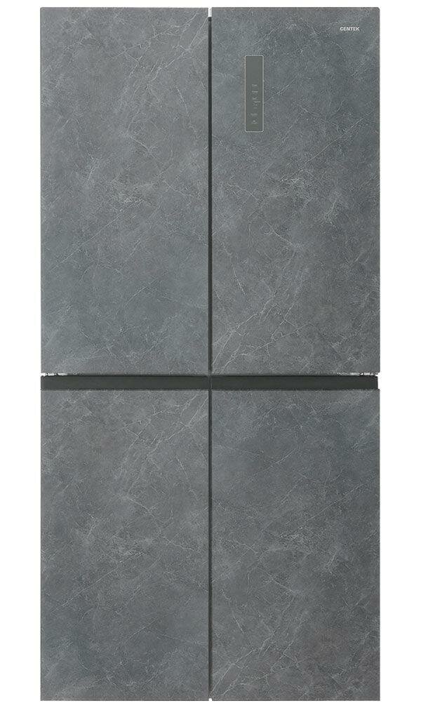 Холодильник Centek CT-1743 Gray Stone серый камень, 4 двери, 177.5x85.3x69.4 см, 503 л
