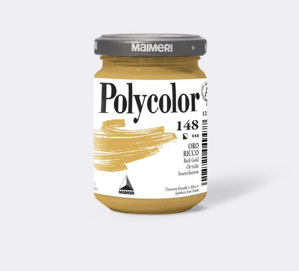Краска акриловая Maimeri Поликолор богатое золото, 140мл