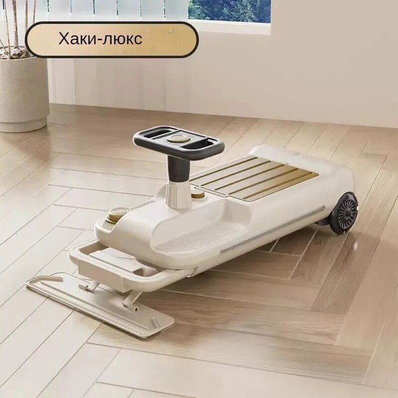 Детский электромобиль, с функцией для мытья пола, 1 место, цвет хаки