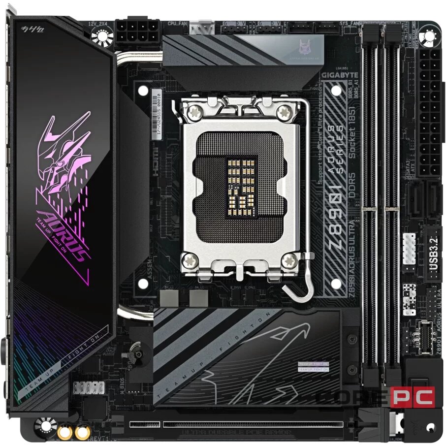 Материнская плата для персонального компьютера Gigabyte Z890I AORUS ULTRA