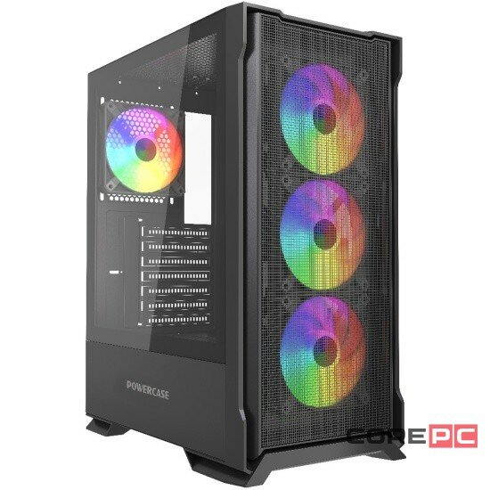 Компьютерный корпус Powercase Mistral AZ4B ARGB TG Black (CMAZB-A4)