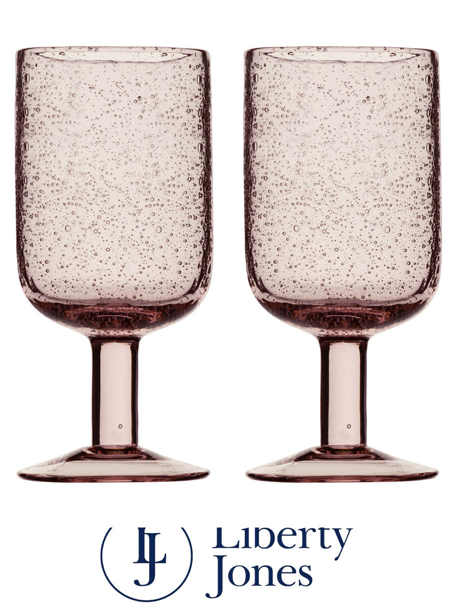 Набор бокалов для вина Liberty Jones Flowi 2шт, цвет розовый