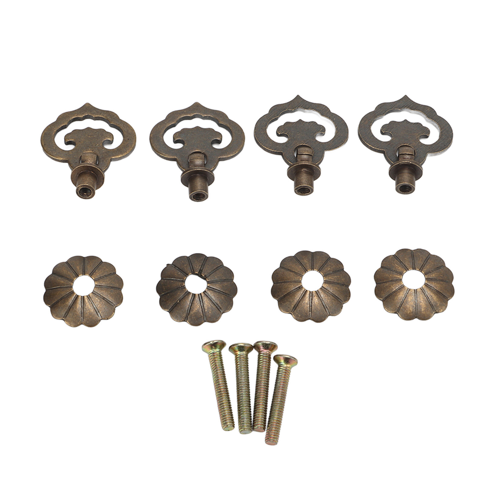 4 комплекта антикварных мебельных ручек бронзового цвета в форме облаков, винтажный стиль, декоративные ручки для ящиков и коробок, сделанные своими руками.