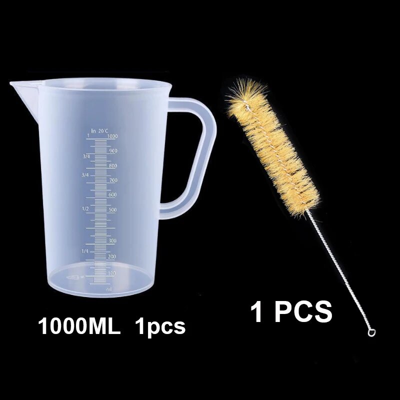 Мерный стакан пластиковый прозрачный 10-1000 мл 1000ml 1 PCS