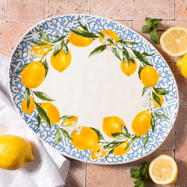 Сервировочное блюдо Capri Lemony 39*31 см, Boltze, 2044694