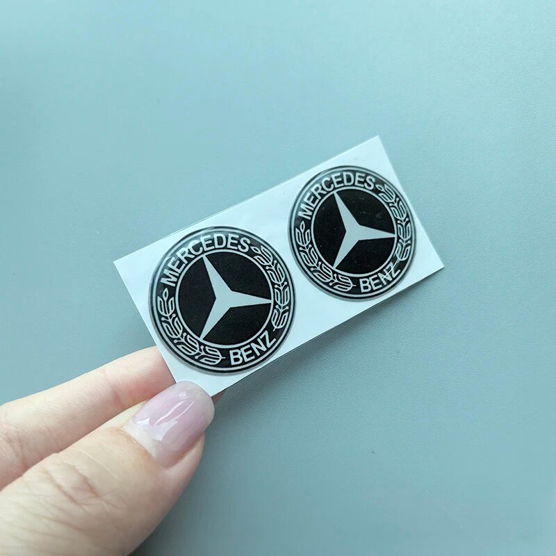 11 мм, 14 мм, 20 мм, 25 мм, 30 мм, кристаллическая эпоксидная эмблема автомобиля, наклейка для Mercedes Benz, значок со звездой пшеницы, ключ, дверной замок, аксессуар, логотип 30mm 2pcs