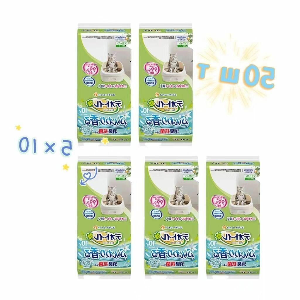 Япония Unicharm Garden Scented Cat Nappies Anti-bacterial & Deodorant 50 шт.