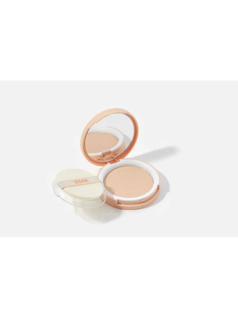 Пудра Yadah Air Powder Pact 21, для лица, невесомая текстура, матовый финиш, SPF 35, защита от солнца — фото 1