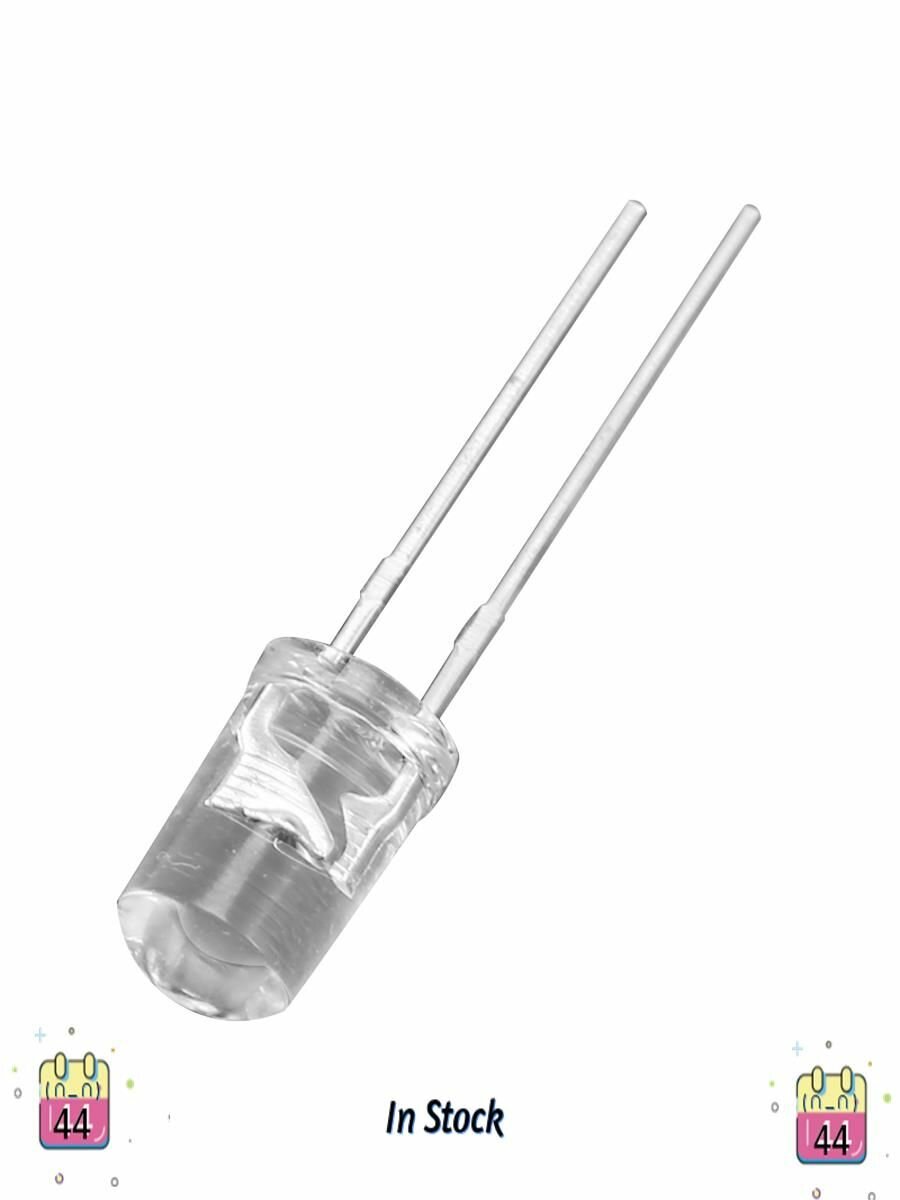 100 шт. / лот 5 мм круглый фиолетовый светодиодный УФ диод супер яркая вода прозрачная светодиодная лампа фиолетового цвета