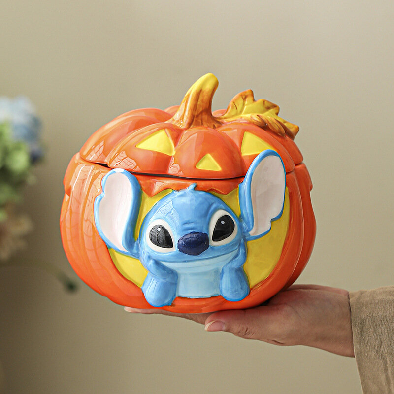 Stitch Вышитая тыква, Рождество, Керамическая миска для супа,16.5*16.5*15.5 см