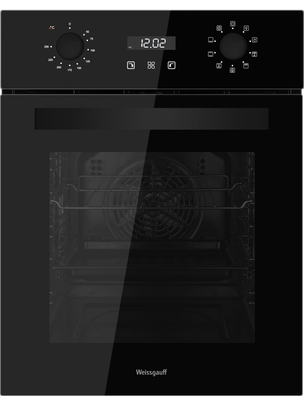 Духовой шкаф Weissgauff EOY 459 PDB, черный, электрический, 50 л