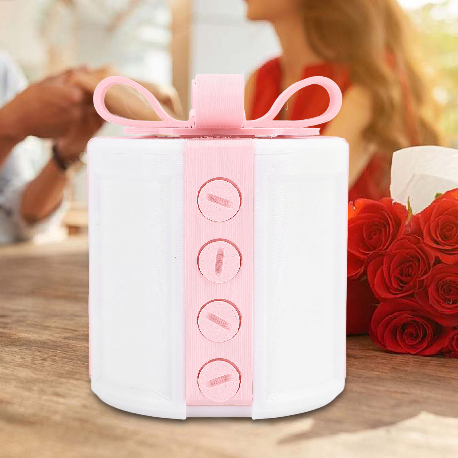 Annoying Present Box с винтами Prank Screw Box 3D Printed Present Box для Рождества День рождения Праздник, материал PLA, вес approx. 138.00g / 4.87oz, 1 штука