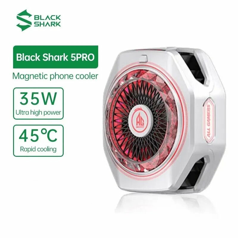 Black Shark Cooler 5 Pro магнитный полупроводниковый радиатор мощностью 35 Вт с быстрым охлаждением Подходит для кулера телефона