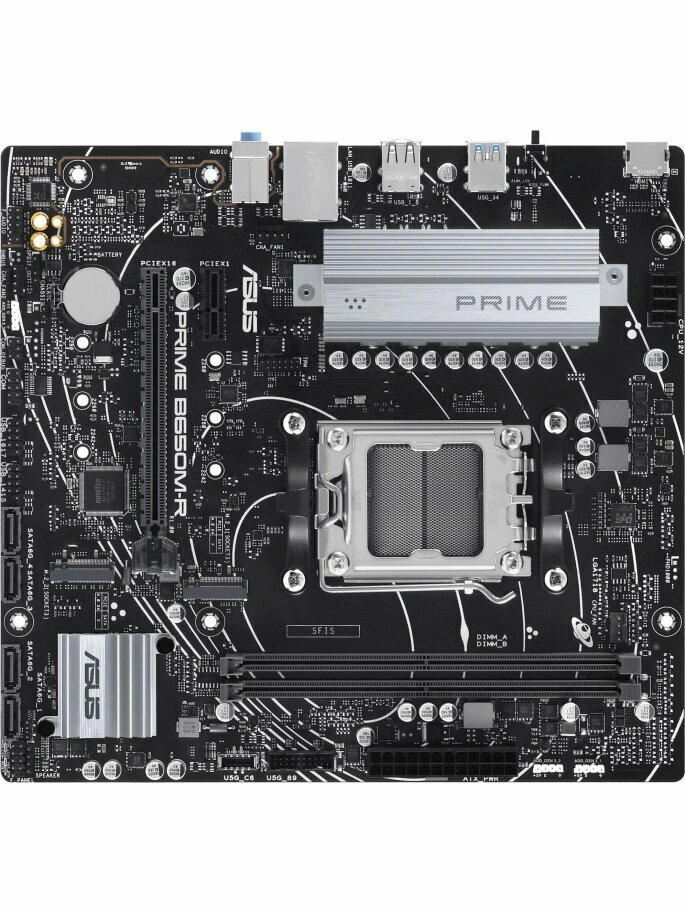 Материнская плата Asus PRIME B650M-R, SocketAM5, AMD B650, mATX