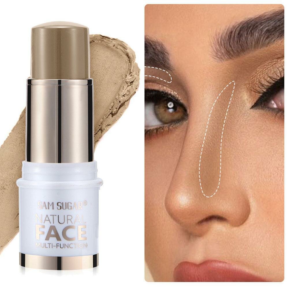 Матовые румяна для лица мультифункциональный стик для макияжа, хайлайтер и контуринг, для век и губ и скул и тела