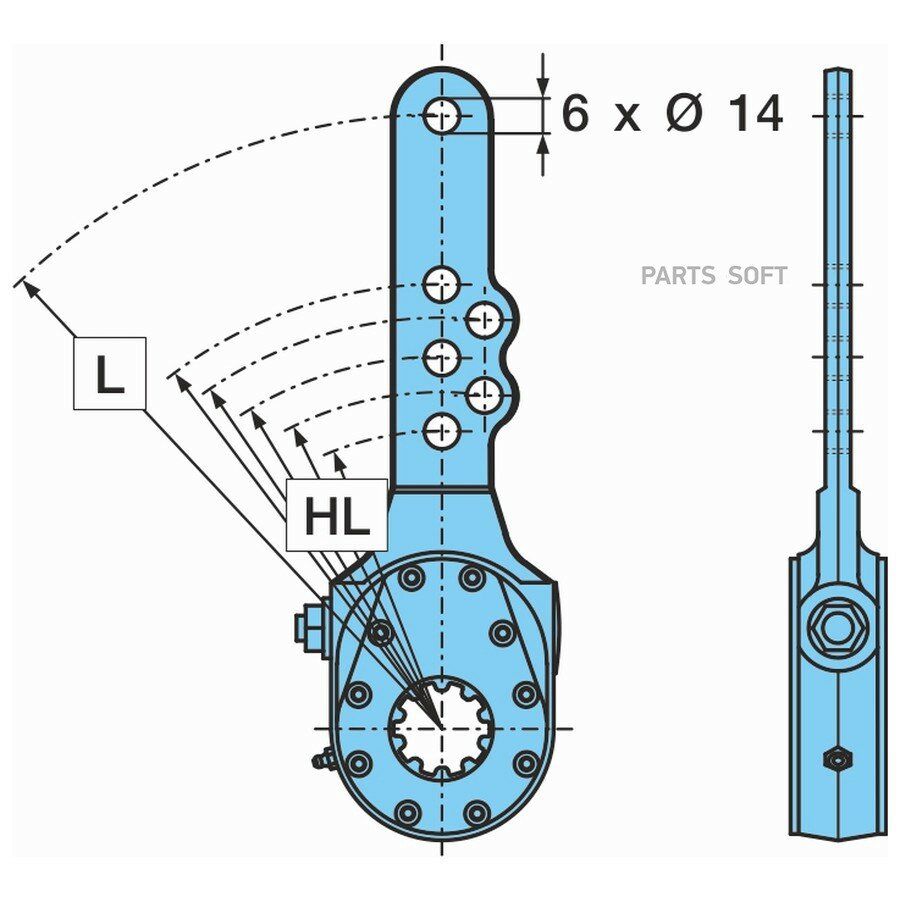 BPW Рычаг тормозной трещетка регулятор