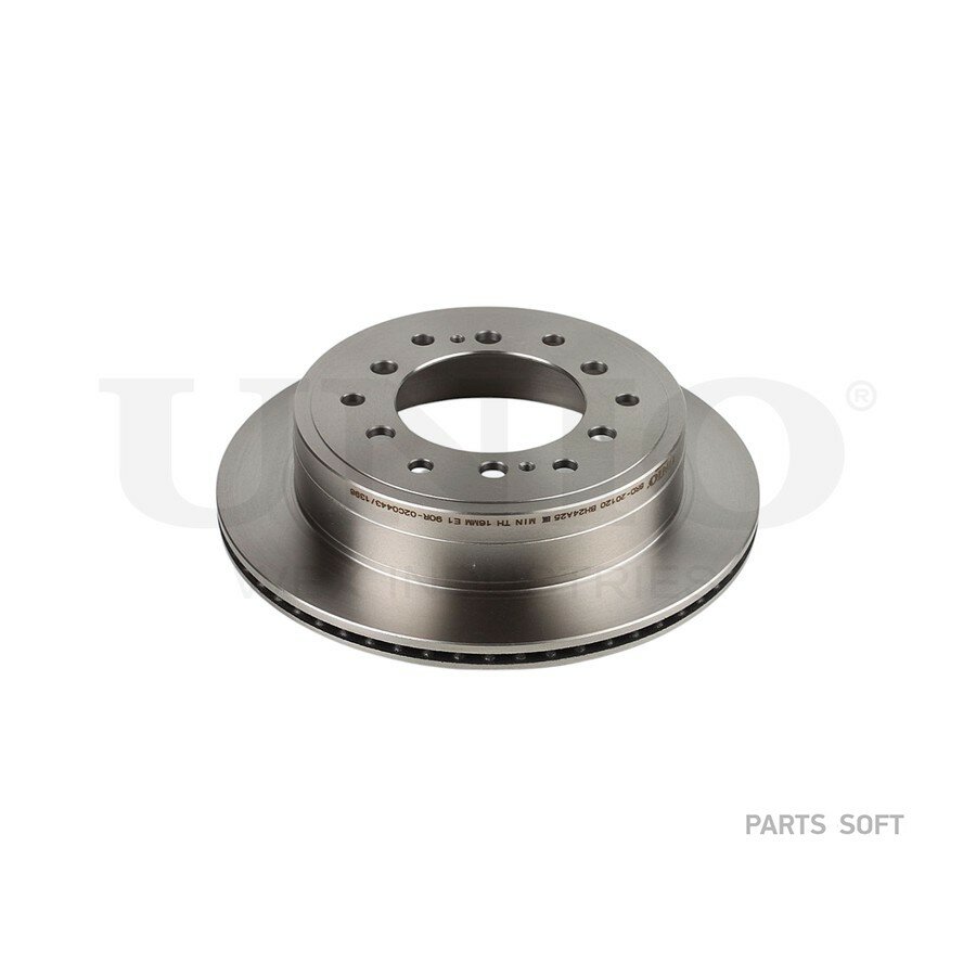 UNIO Диск тормозной задний Toyota Land Cruiser 70,90 84-, Land Cruiser Prado 120 02--, Lexus GX (UZJ120)
