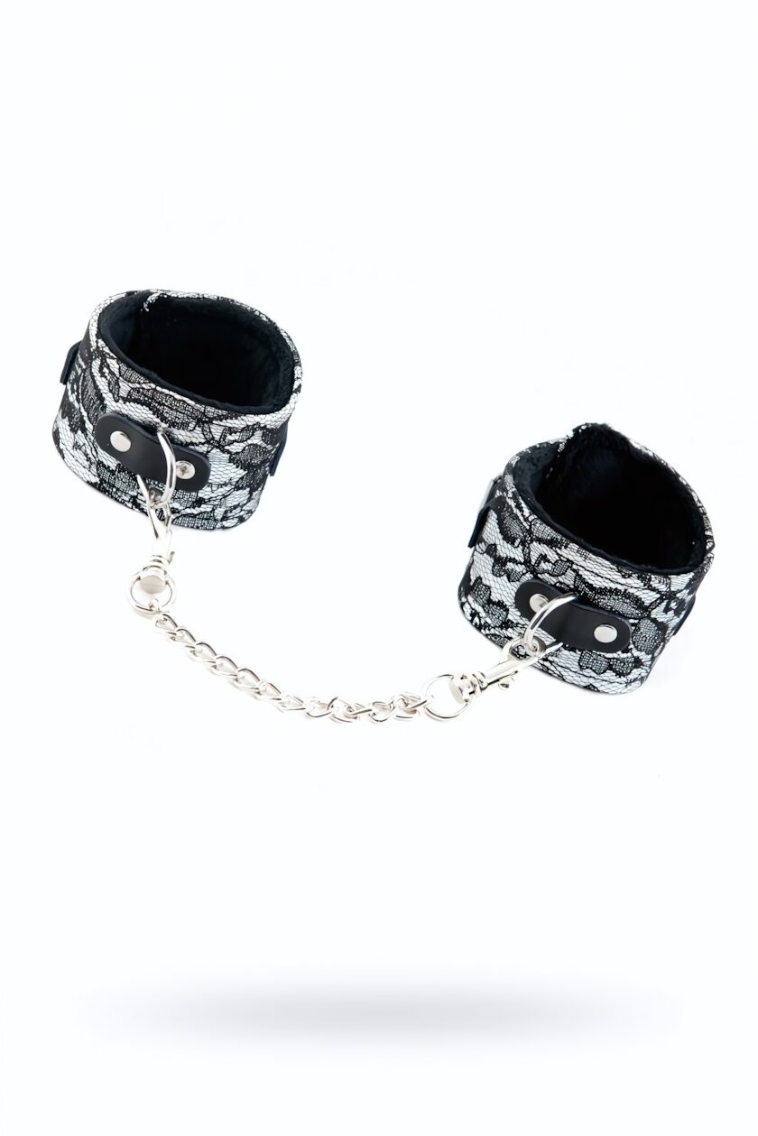 Поножи 'Marcus' 46см, кружево/металл, регулируемые, серебристые