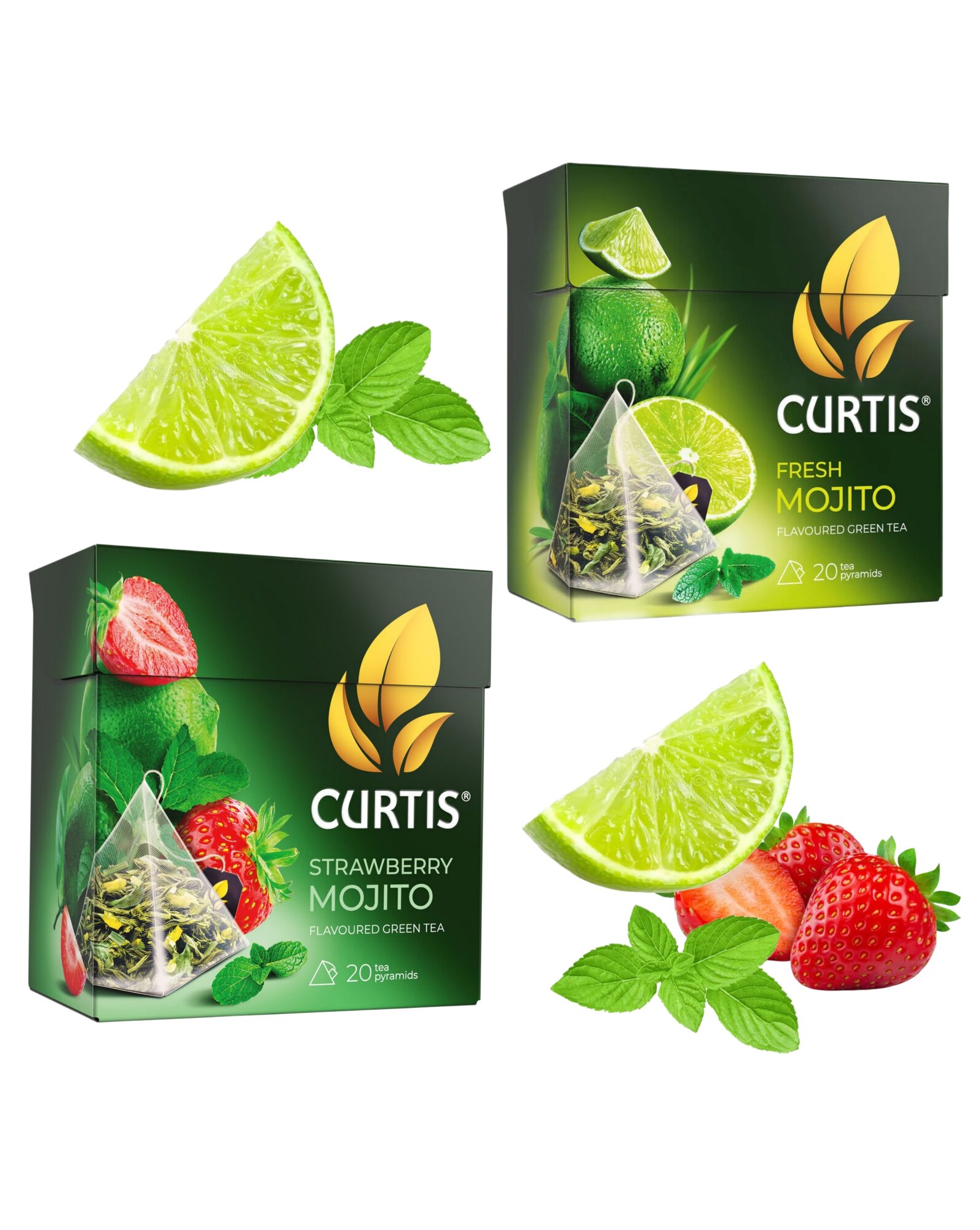 Чай Curtis 2шт. "Strawberry Mojito" + "Fresh Mojito"