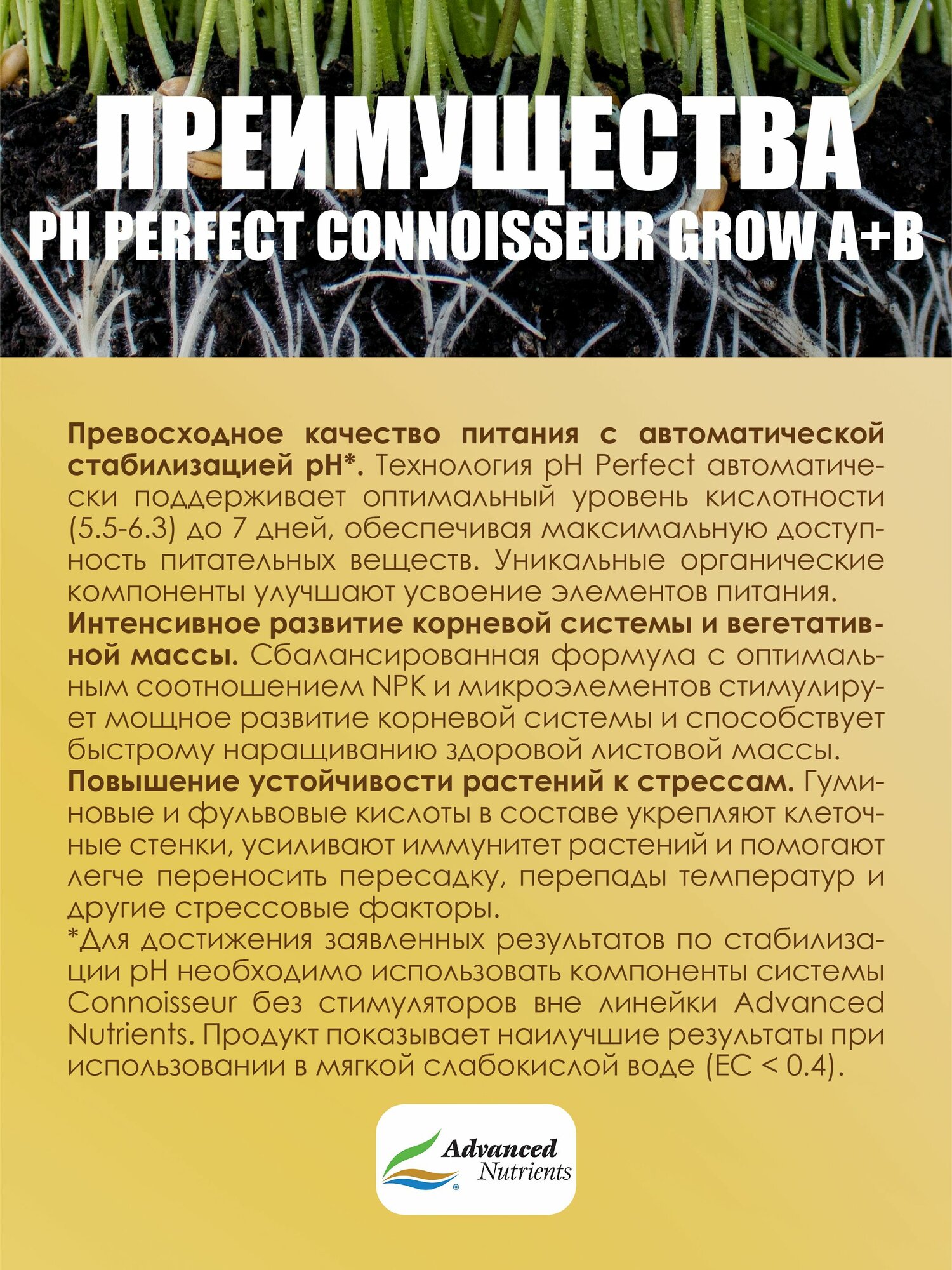 Удобрение Connoisseur Grow A+B 0,5 л / Advanced Nutrients — фото 1